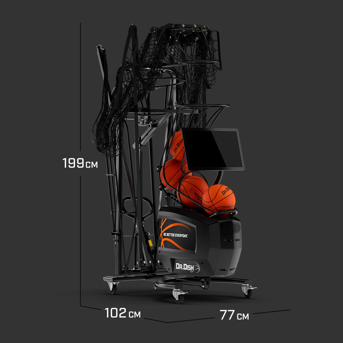 Dr. Dish CT+ Basketball Shooting Machine | Dr. Dish Basketball | Europe