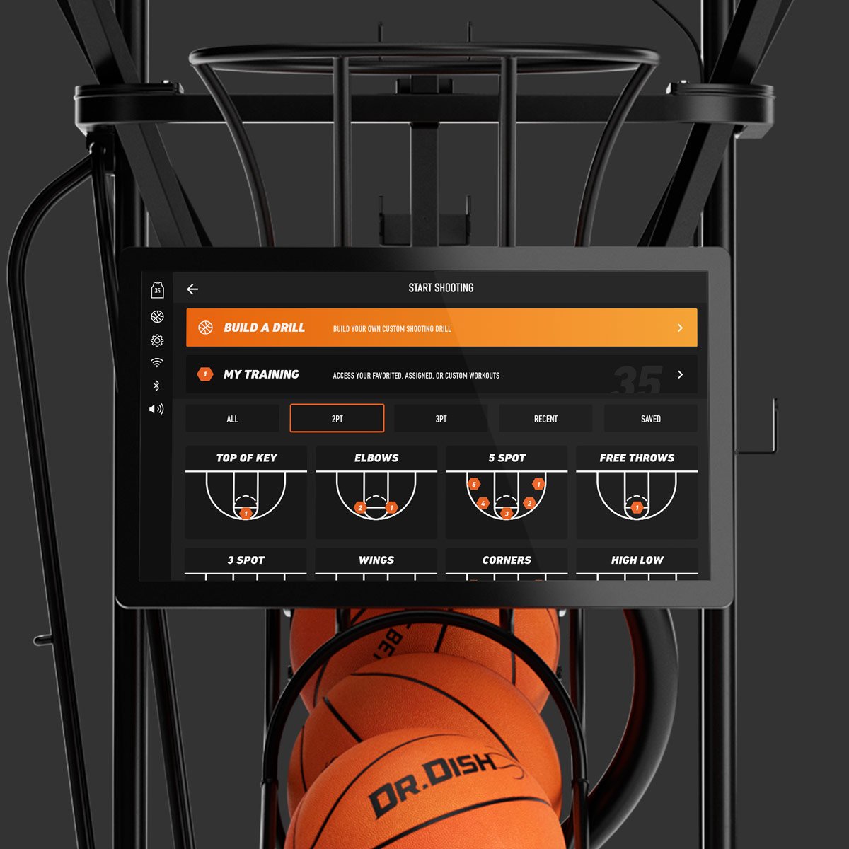 Dr. Dish CT+ Basketball Shooting Machine | Dr. Dish Basketball | Europe